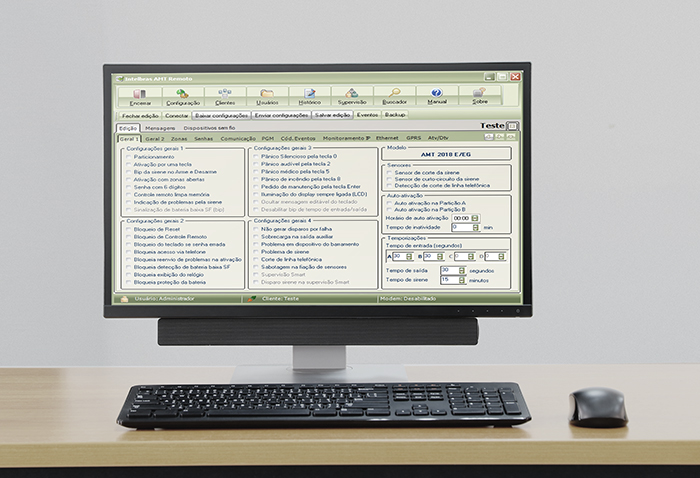 Software programador para centrais de alarme monitoradas AMT Remoto ...
