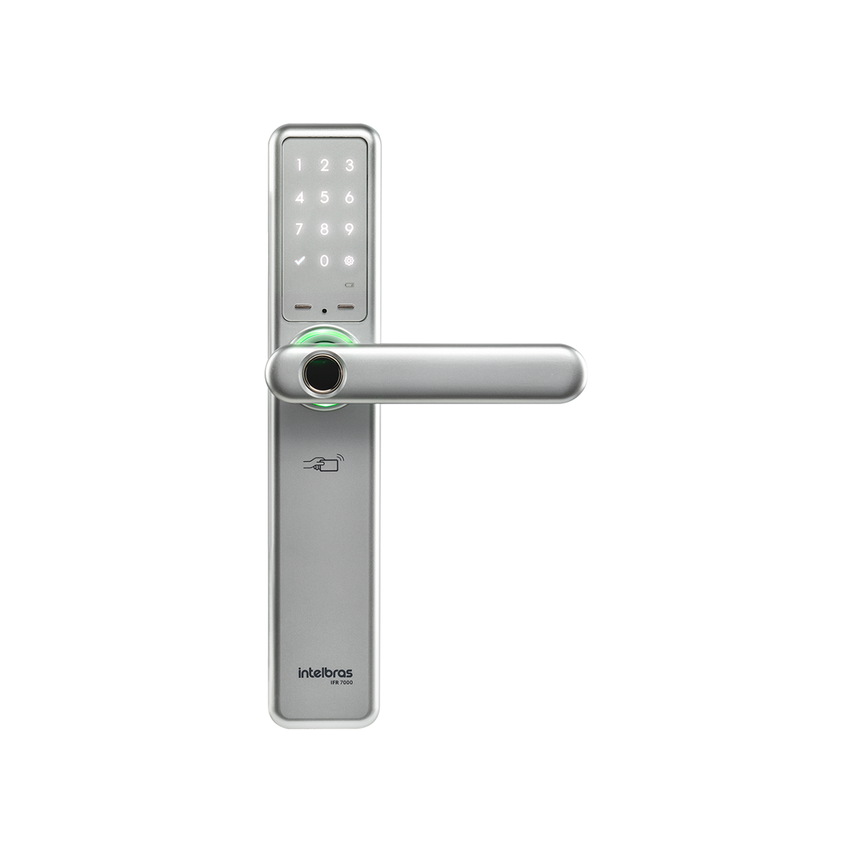 Embedded Smart door lock with knob IFR 7000 SILVER | Intelbras